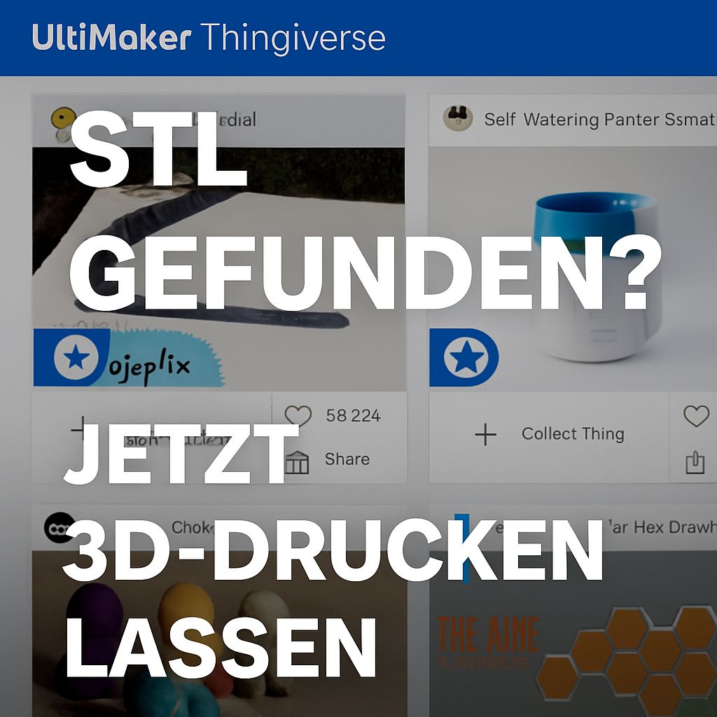 Thingiverse STL-Dateien drucken lassen – einfach online bestellen